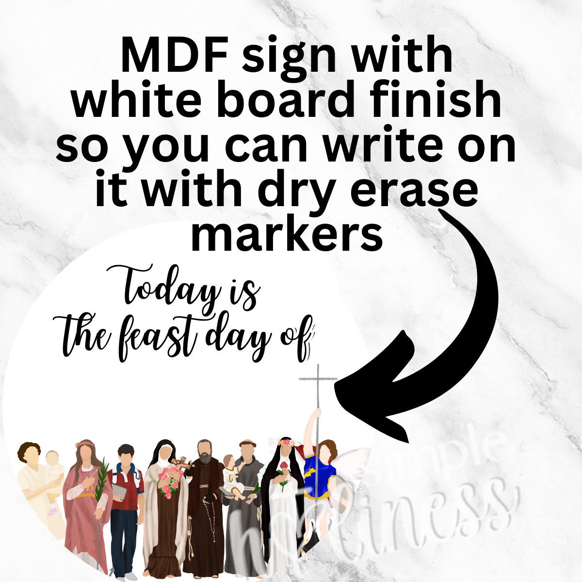 Personalized Saint Feast Day Sign, Liturgical Living, Saint Reminder ...