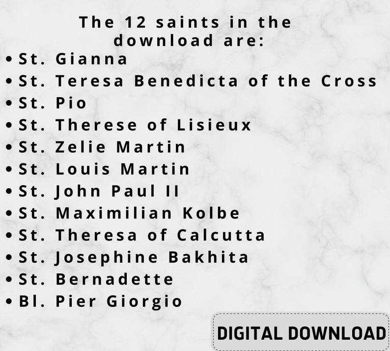 Saint Pictures for Banner DIGITAL DOWNLOAD - Etsy