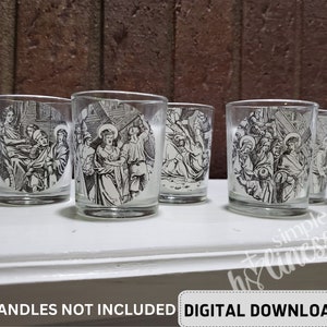 Parish/school Use- Stations of the Cross 2" Stickers Template- DIGITAL ...