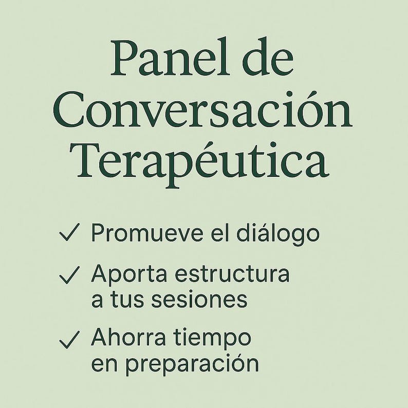 Spanish Speaking Therapy Tools | Panel De Conversaciones Terapéuticas ...