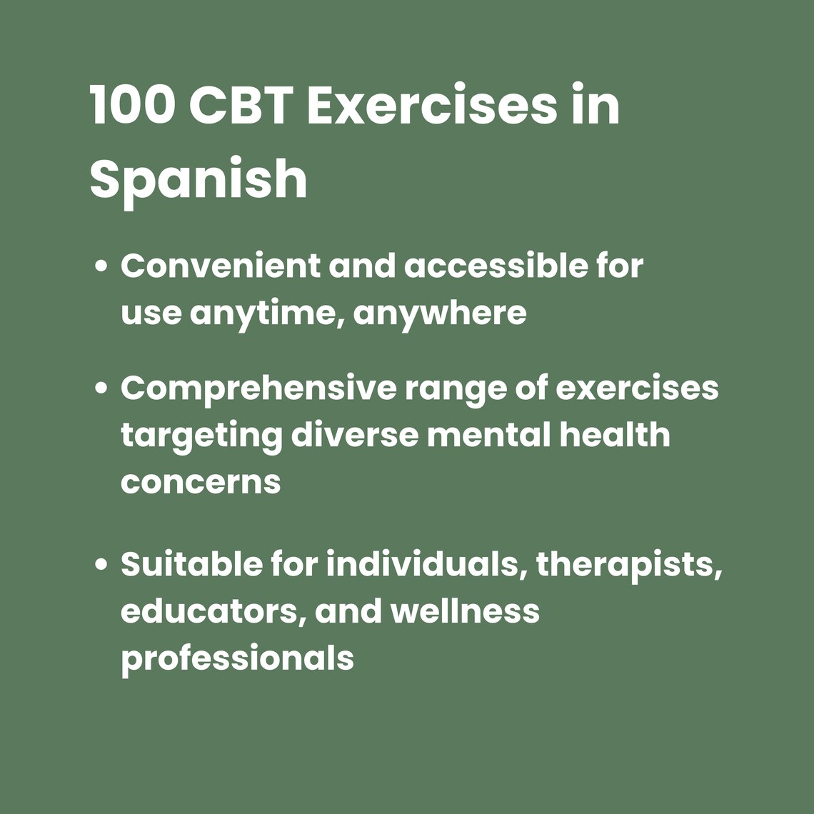 Spanish CBT Therapy Exercises Bundle: Trauma Therapy (digital Download ...