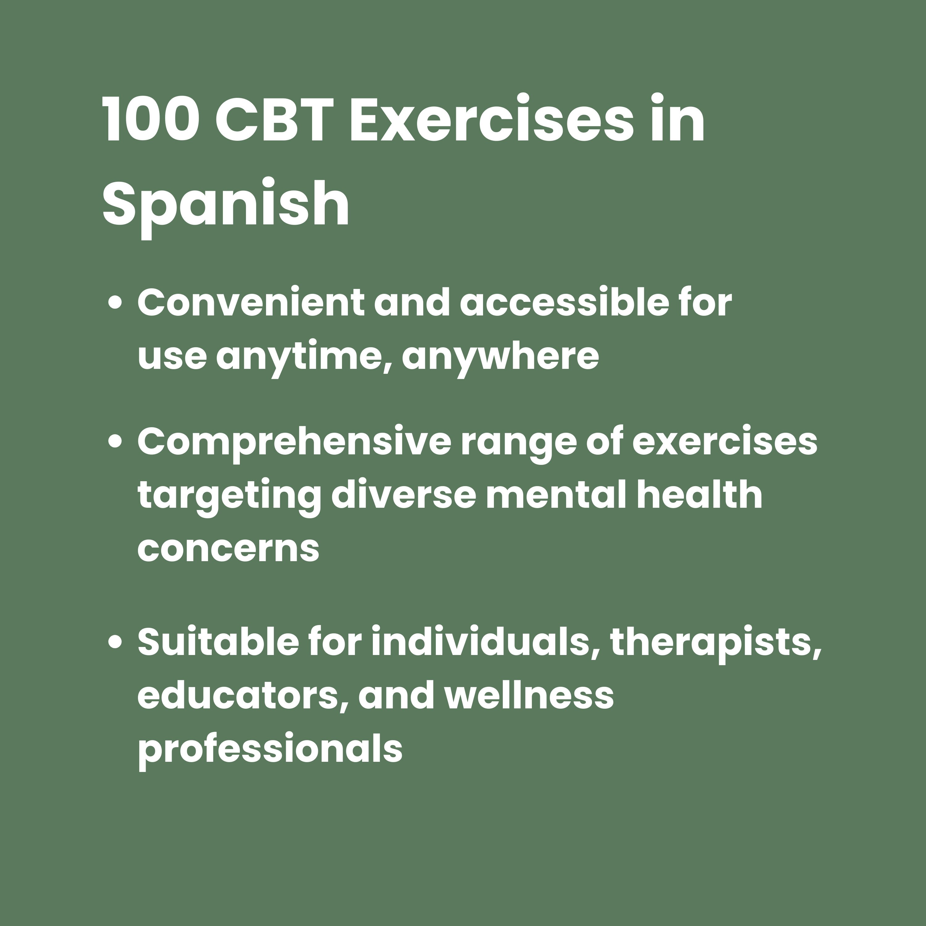 Spanish CBT Therapy Questions Bundle, Trauma Therapy, Spanish Speaking ...