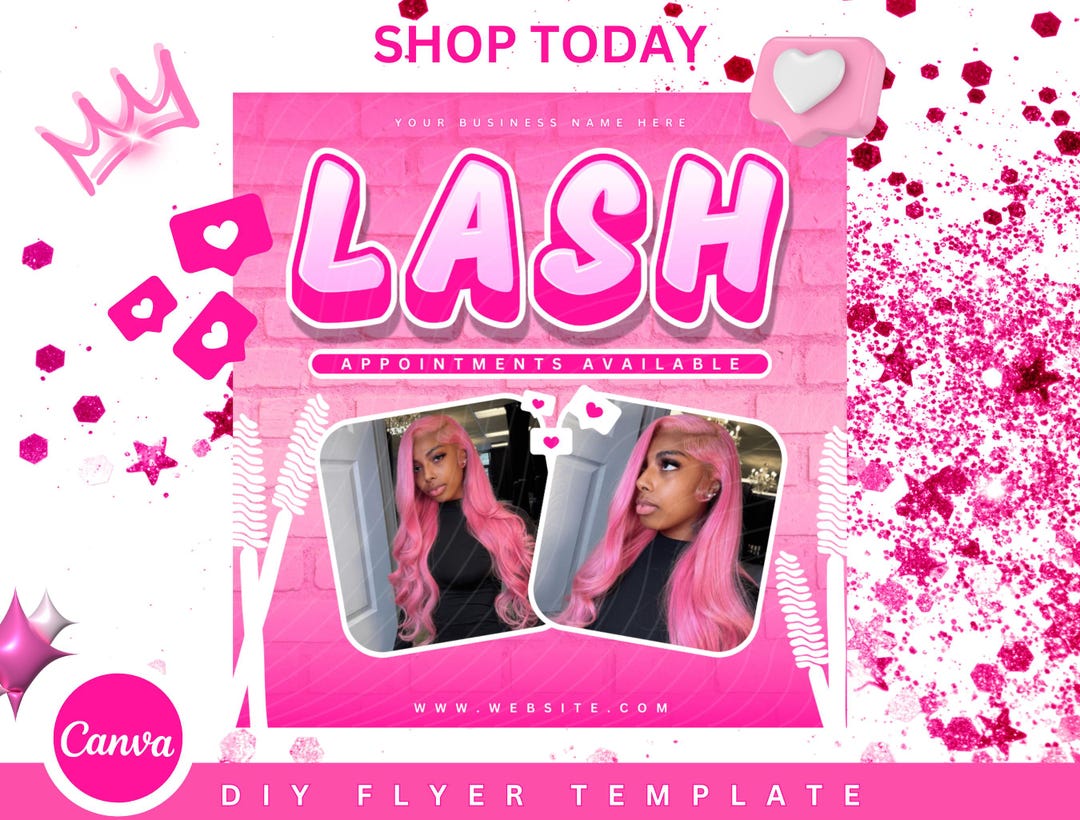 Lash Booking Flyer | Lash Tech Flyer | DIY Template Flyer | Lash ...