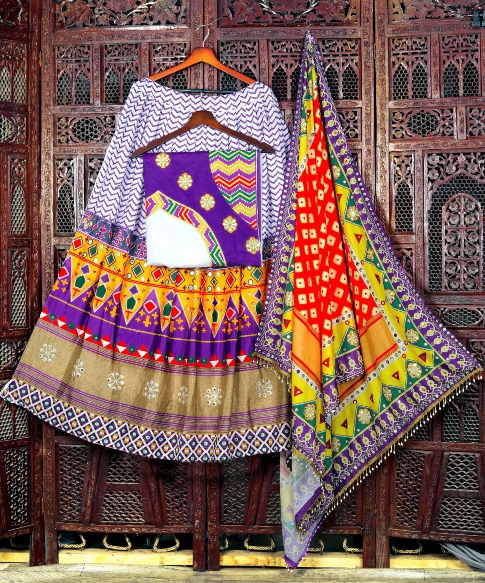 Navratri Special Garba Night Designer Digital Printed With Butter Silk ...