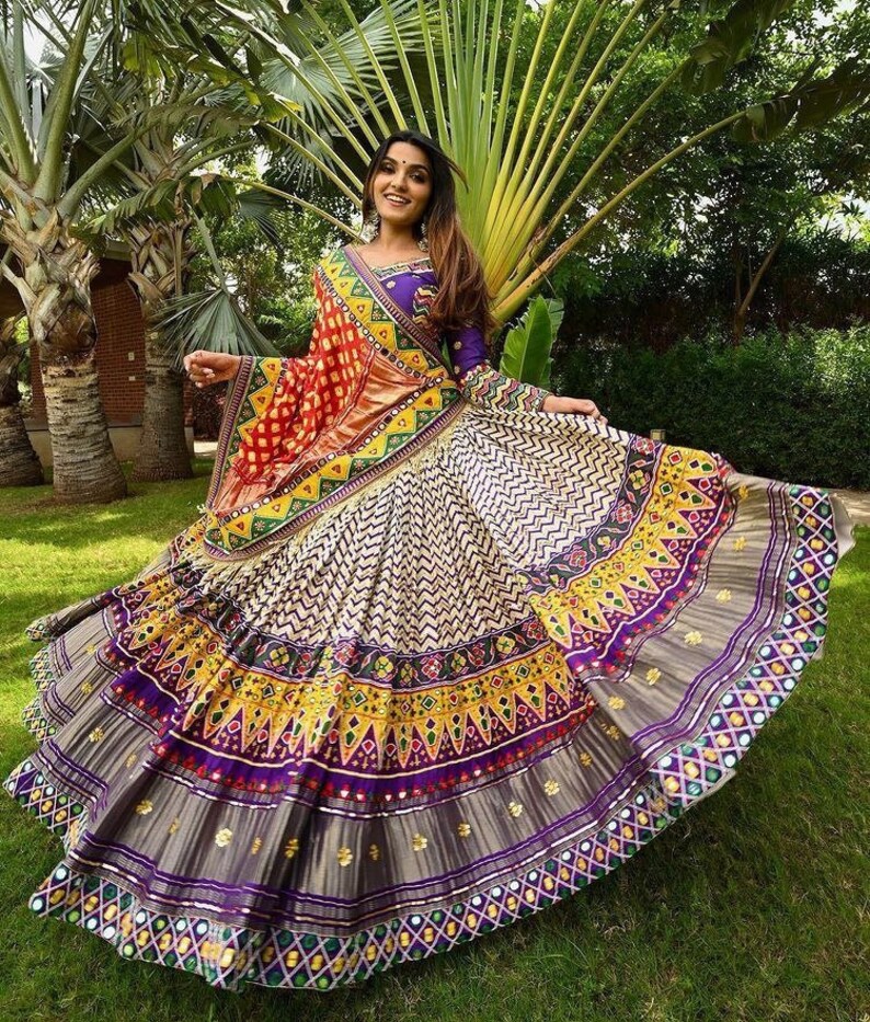 Navratri Special Garba Night Designer Digital Printed With Butter Silk ...