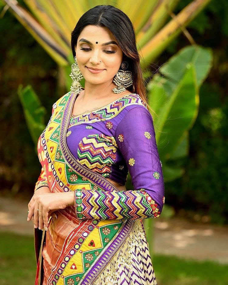 Navratri Special Garba Night Designer Digital Printed With Butter Silk ...