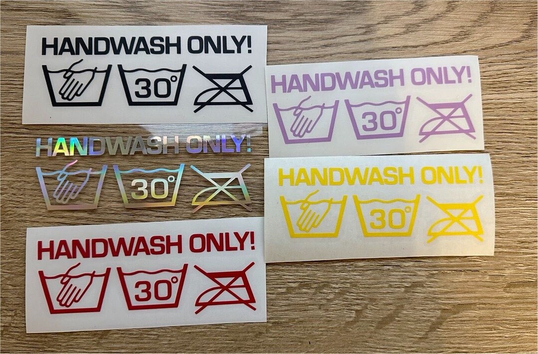 Handwash Only Stickers Car Luxury MX Truck Motorcycle MTB - Etsy