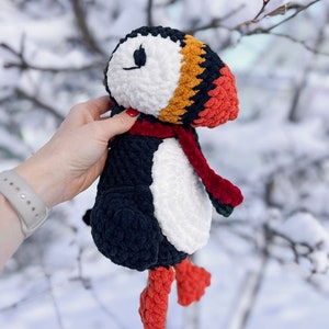 Crocheted Puffin Amigurumi Pattern, Digital Crochet Puffin Pattern ...