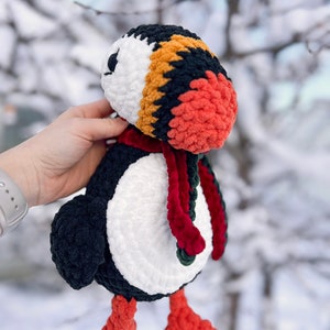 Crocheted Puffin Amigurumi Pattern, Digital Crochet Puffin Pattern ...