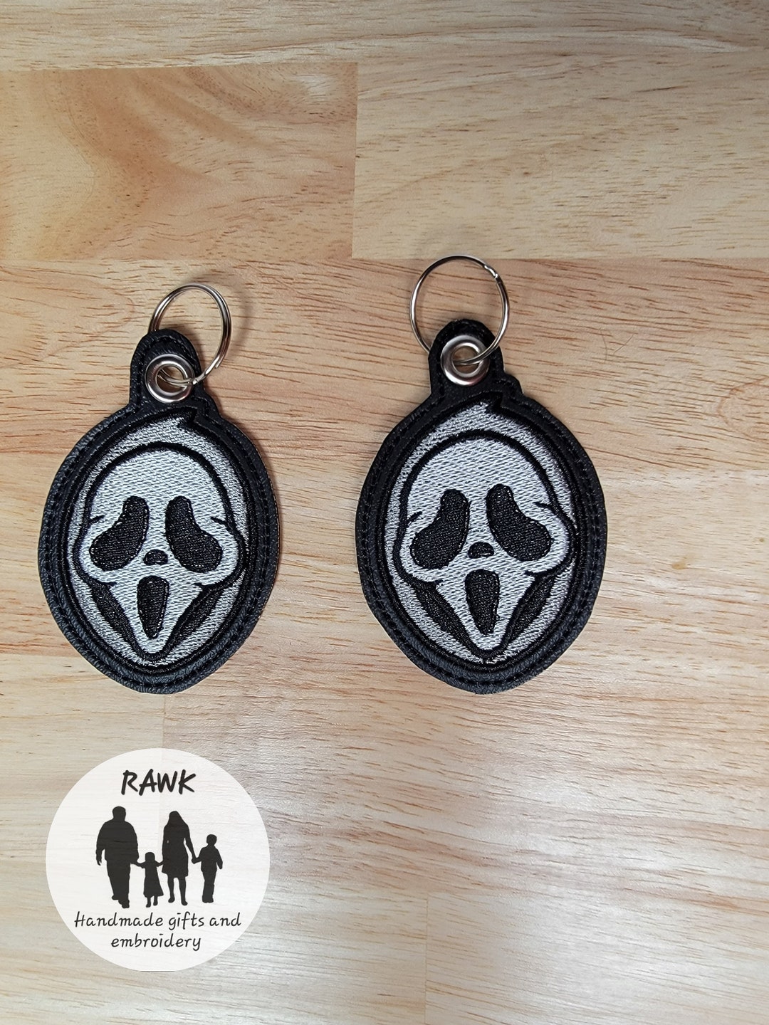 Scary Reaper Face Keychain - Etsy