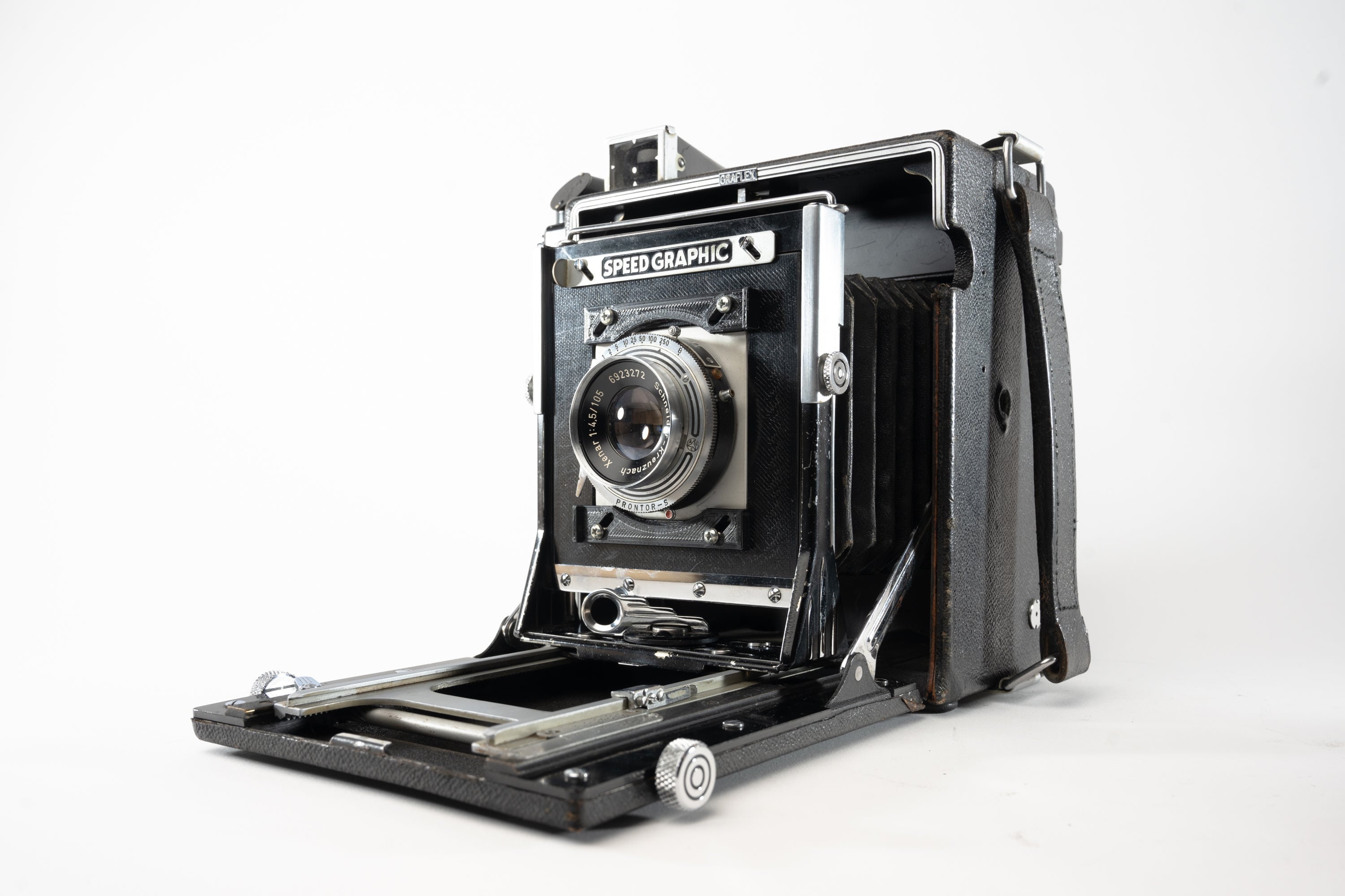 2x3 Graflex Graphic Speed or Crown Pacemaker to 4x5 (type C) 4x4" Lens ...