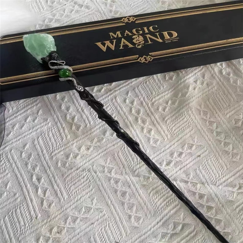 Handmade Original Wand Thorn Rose Snake Yard Wand Crystal Wand - Etsy