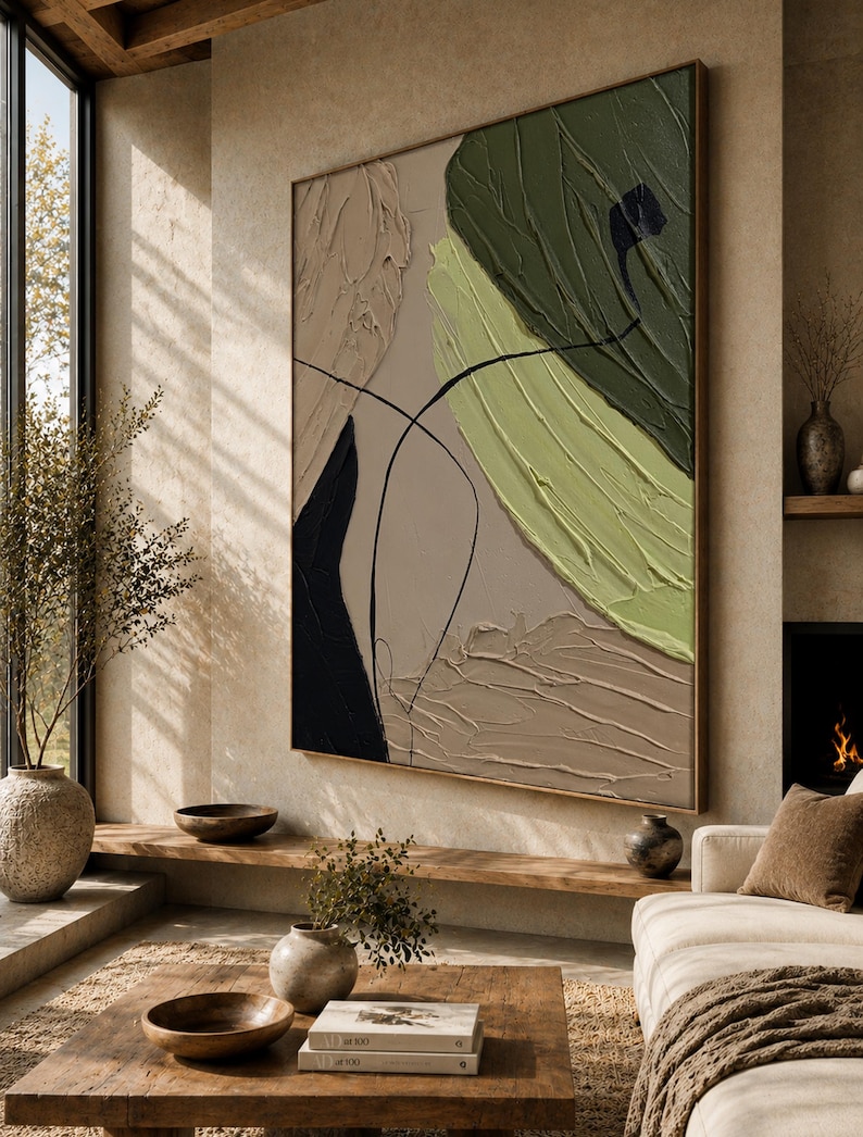 Custom Hand-painted Impasto Oil Painting, Original Large Abstract ...
