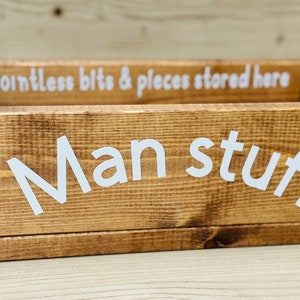 Men's Wooden Storage Box, Man Stuff, Gift for Him, Fathers Day ...