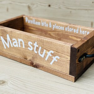 Men's Wooden Storage Box, Man Stuff, Gift for Him, Fathers Day ...