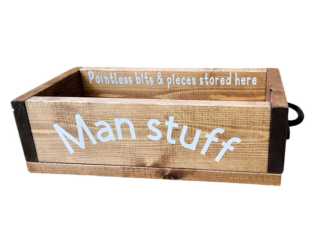 Men's Wooden Storage Box, Man Stuff, Gift for Him, Fathers Day ...