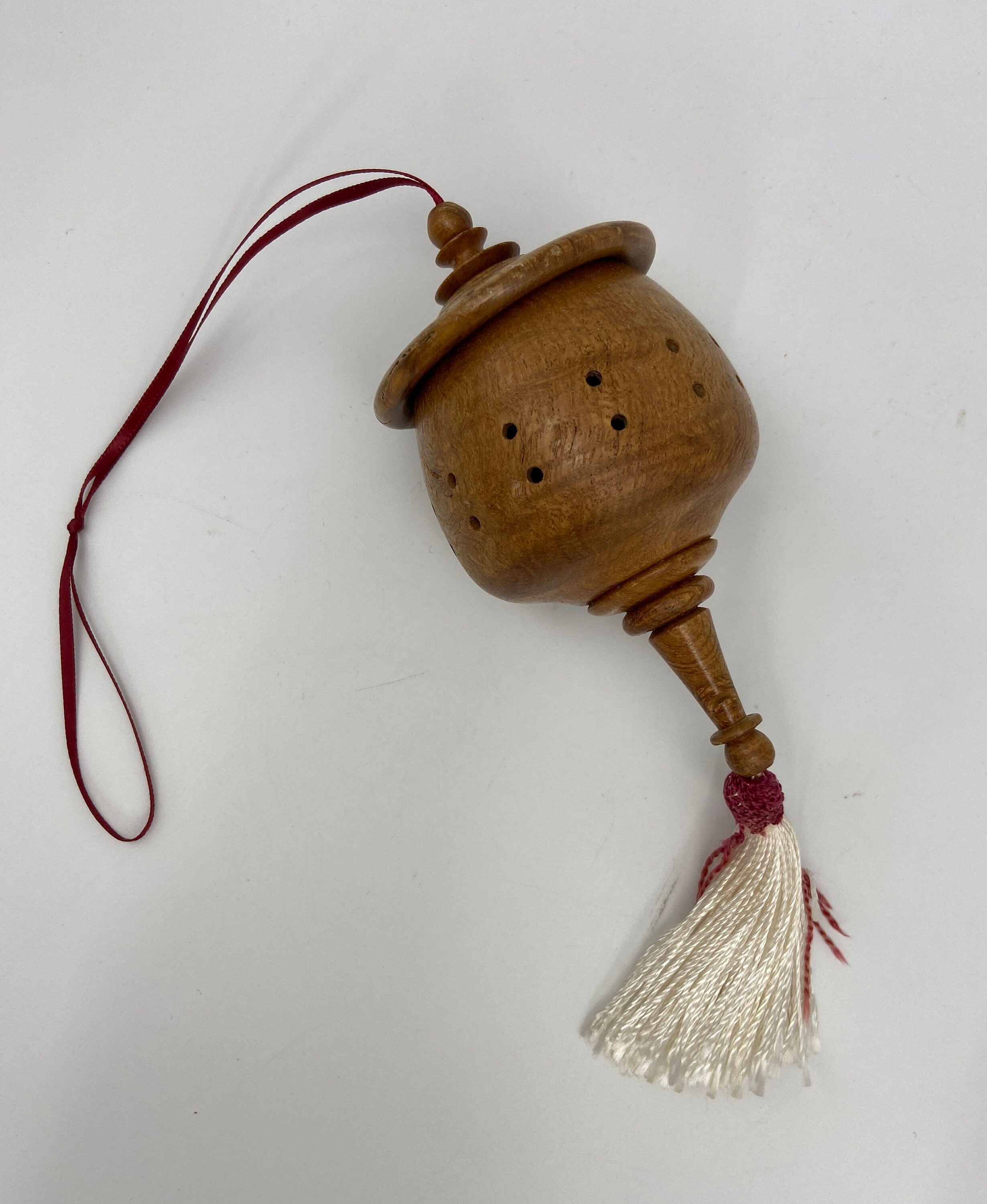 Turned Wood Hanging Pomander Oak Burr - Etsy