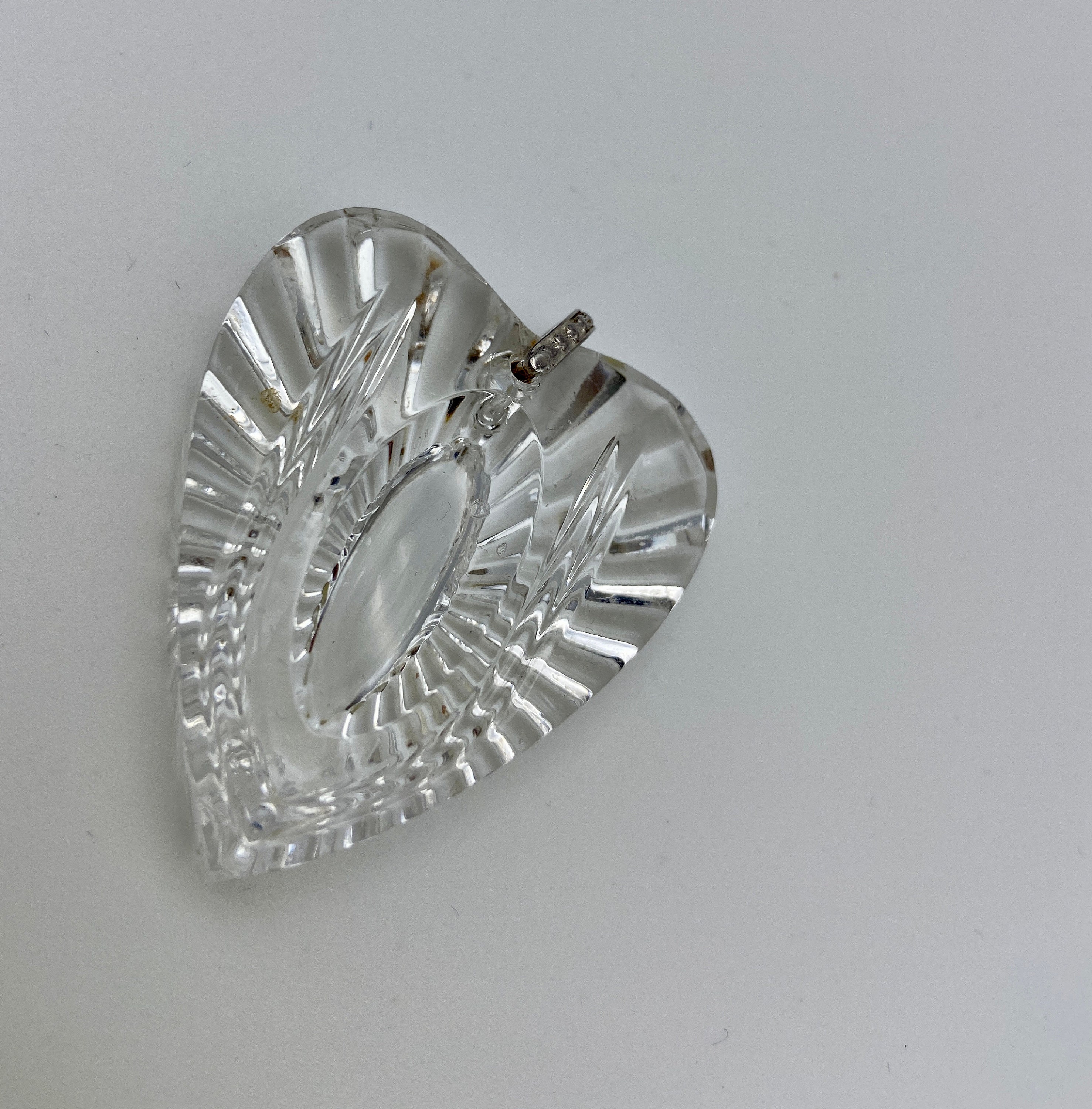 Vintage Waterford Crystal Heart Pendent - Etsy