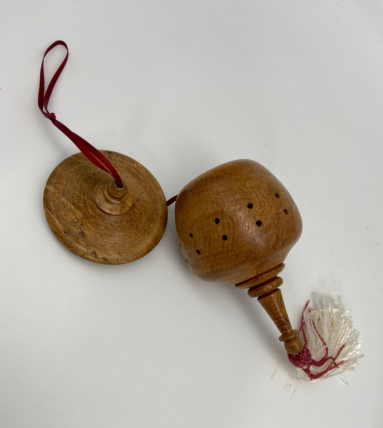 Turned Wood Hanging Pomander Oak Burr - Etsy