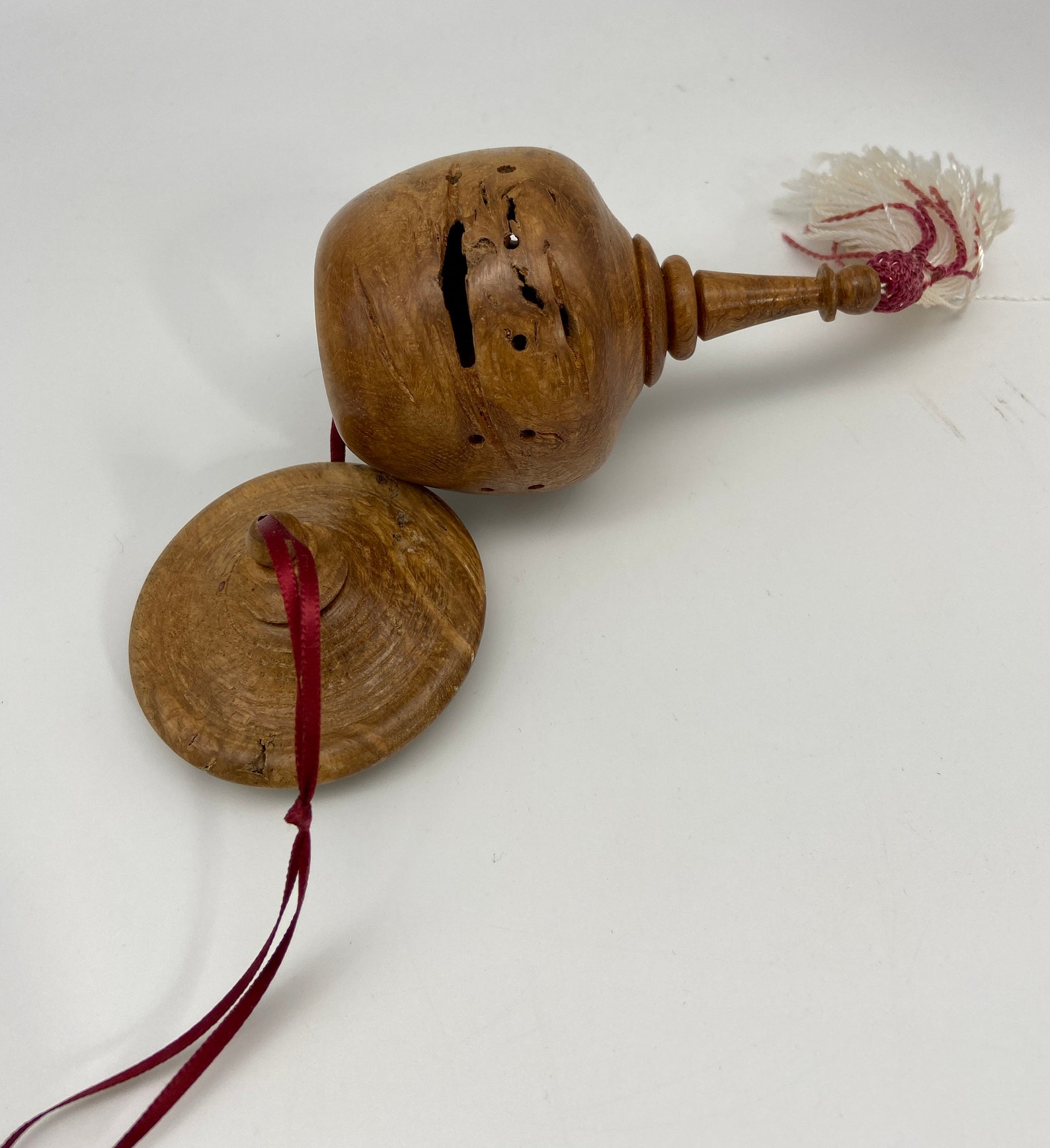 Turned Wood Hanging Pomander Oak Burr - Etsy