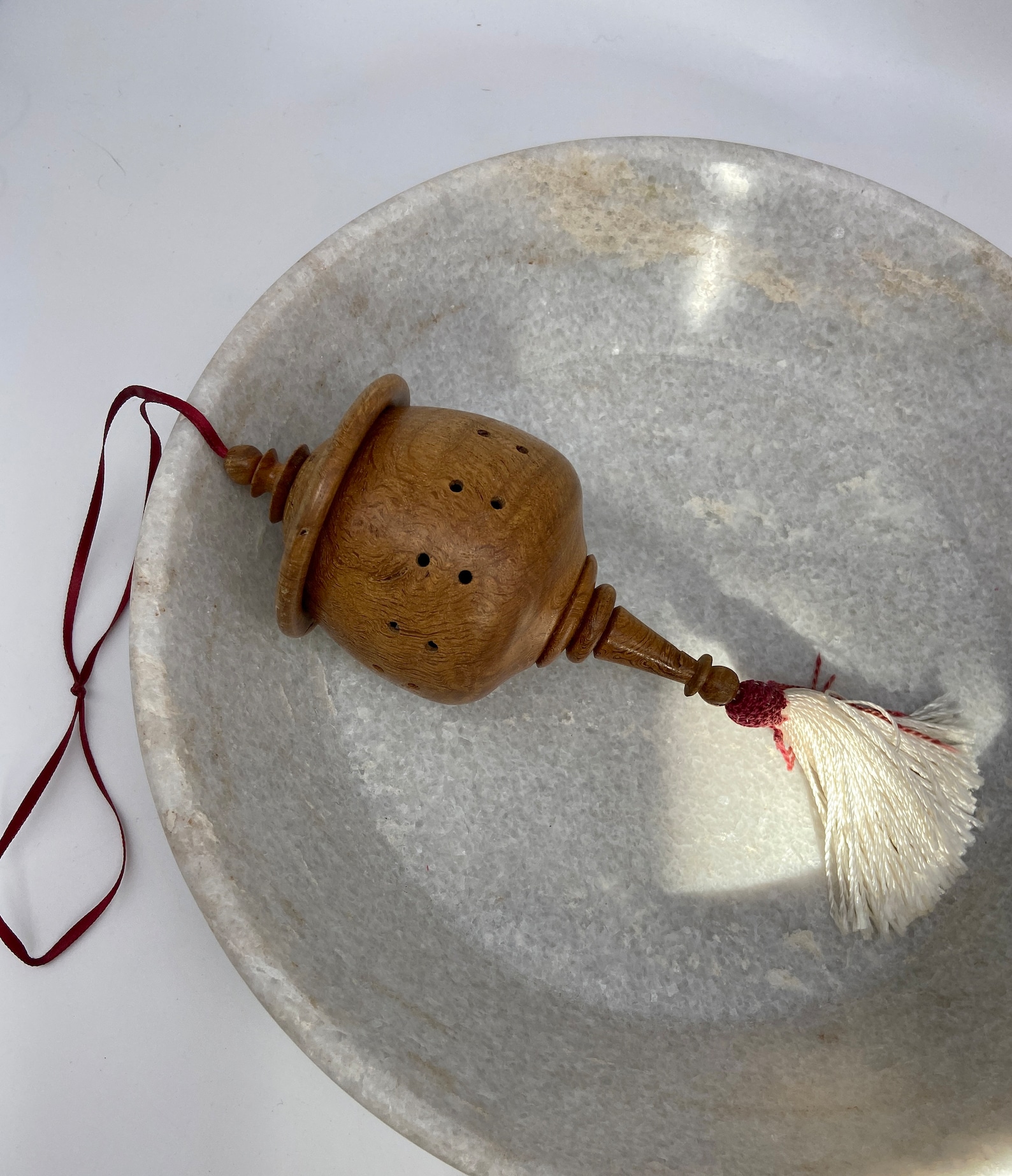 Turned Wood Hanging Pomander Oak Burr - Etsy