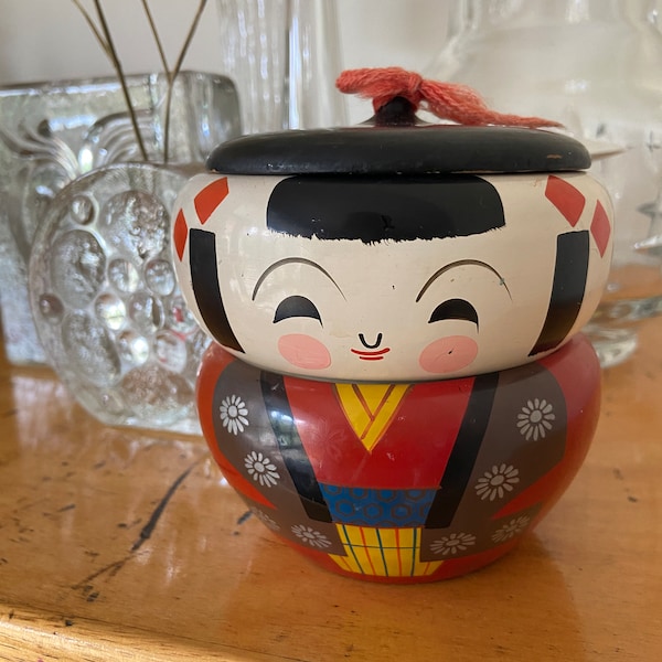 Japanese Kokeshi Box - Etsy