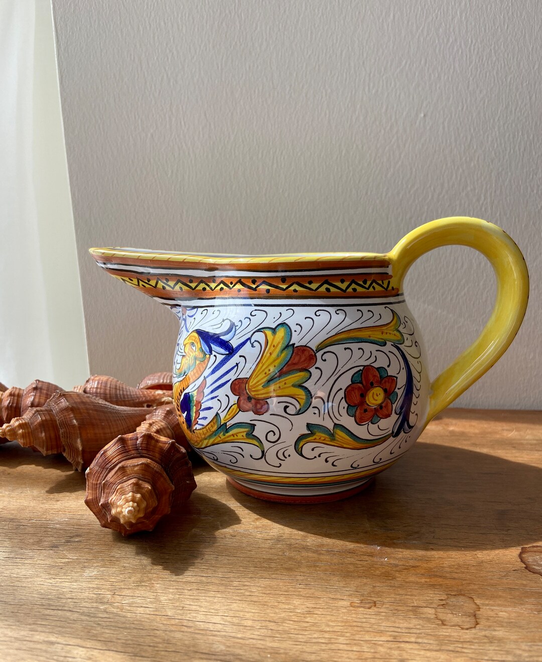 Vintage Deruta Italy Jug / Pitcher / Creamer - Etsy