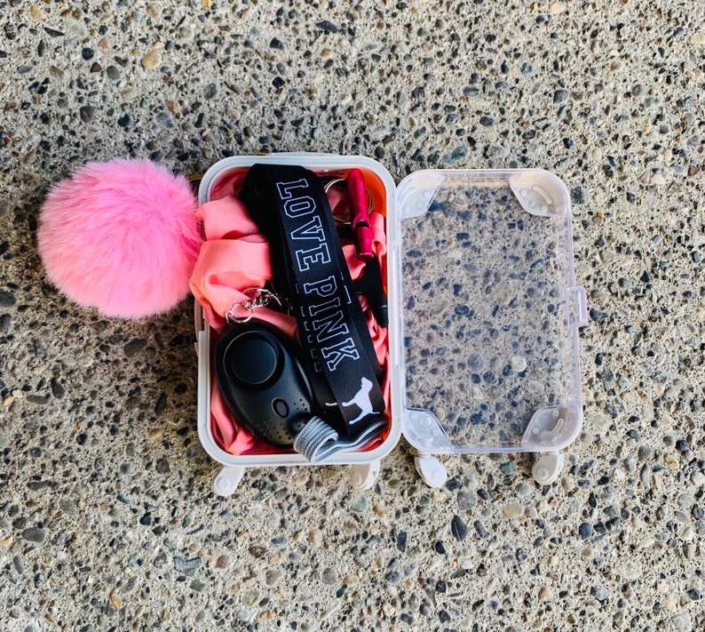 Safety Mini-suitcase Bundle: Alarm, Lanyard, Scrunchie & Keychain - Etsy