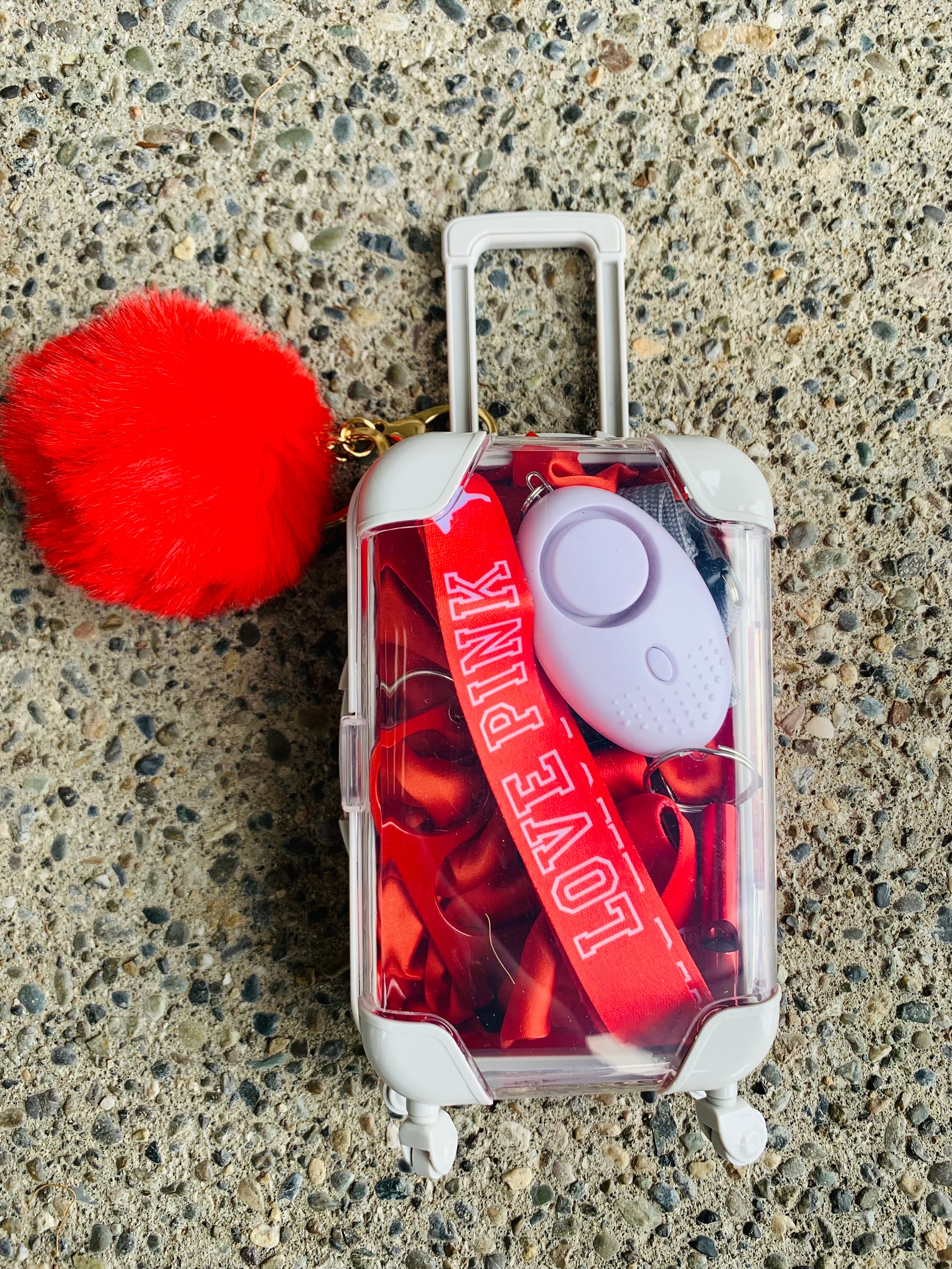 Safety Mini-suitcase Bundle: Alarm, Lanyard, Scrunchie & Keychain - Etsy