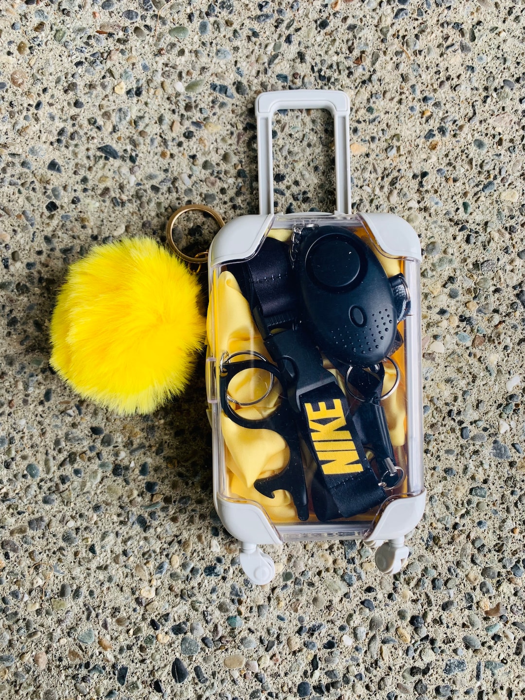 Safety Mini-suitcase Bundle: Alarm, Lanyard, Scrunchie & Keychain - Etsy