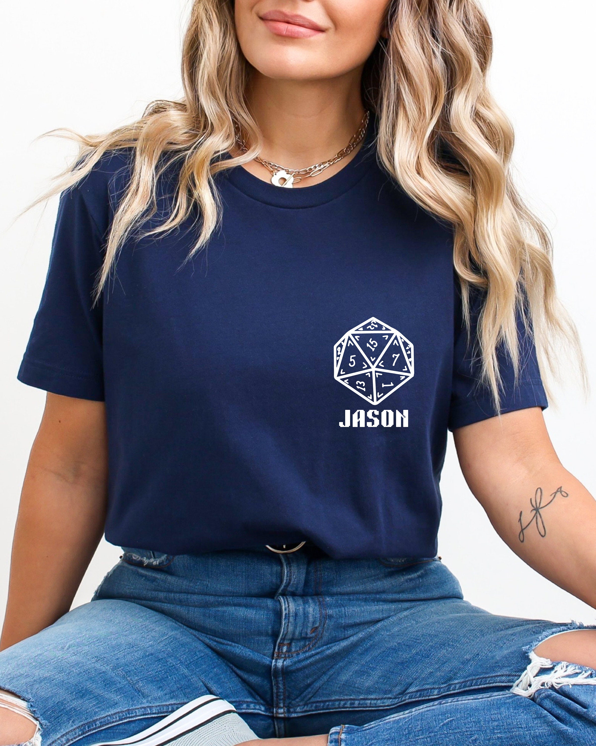 Customize Dnd Dice Shirt, Dungeons and Dragons Shirt, Dnd Gifts, D20 ...