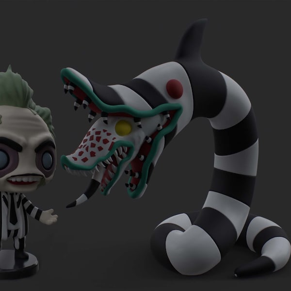 Sandworm Beetlejuice Statue - Etsy