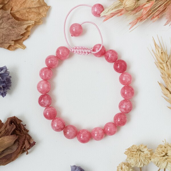 Pink Jade Stone - Etsy