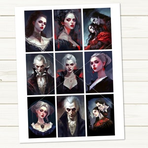 Vampire Inspired Junk Journal Kit, Printable Ephemera Pack, Journal ...