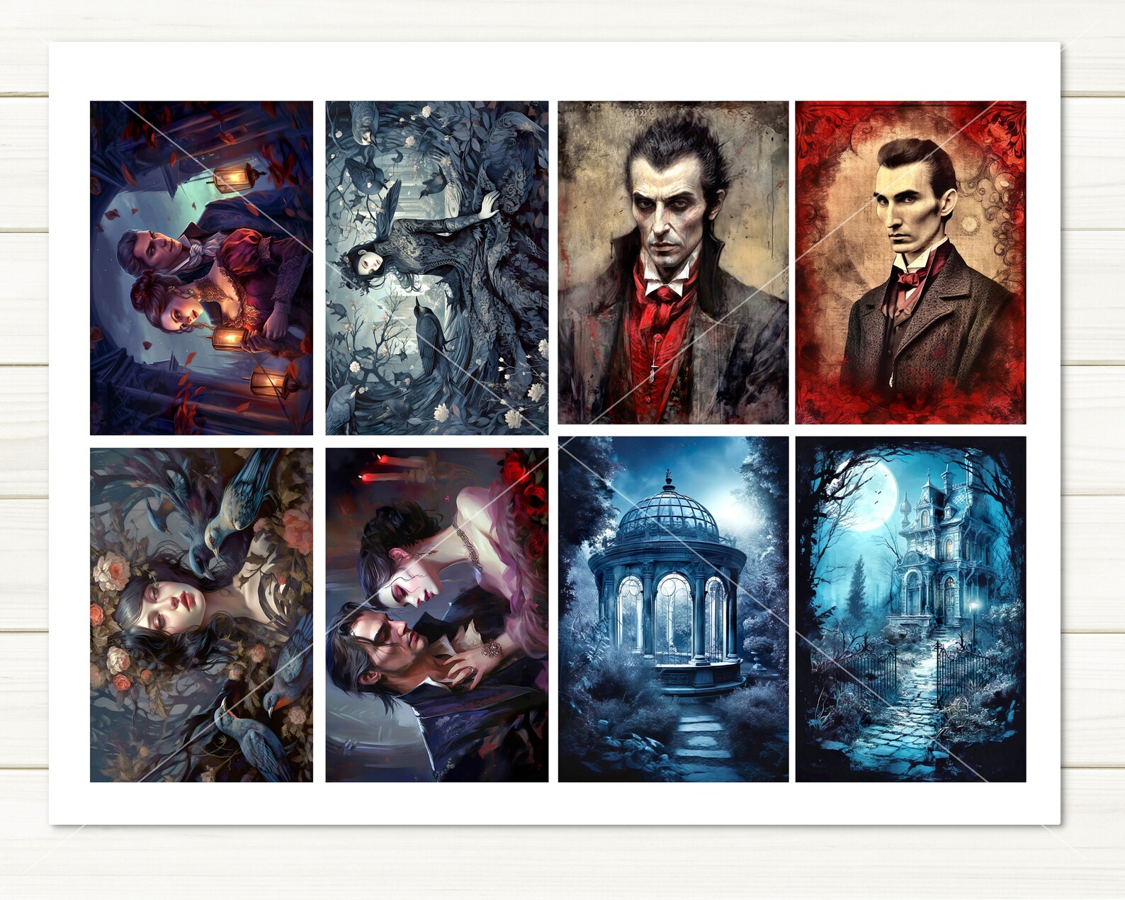 Vampire Inspired Junk Journal Kit, Printable Ephemera Pack, Journal ...