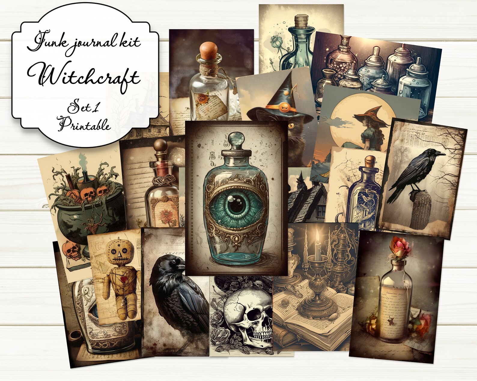 Journal Ephemera With Witchcraft Magic Spells Charms - Etsy