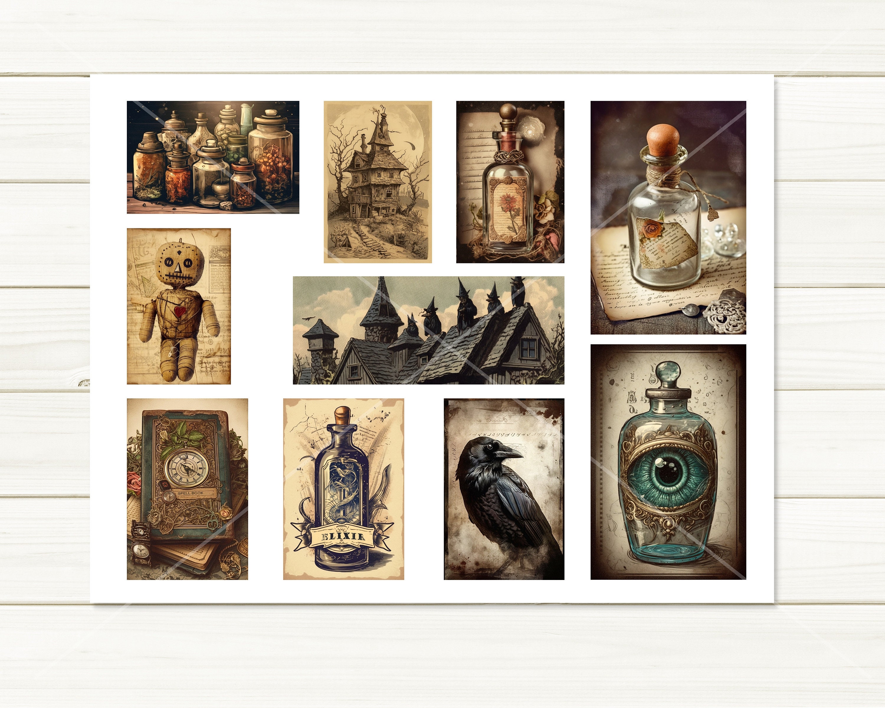 Journal Ephemera With Witchcraft Magic Spells Charms - Etsy