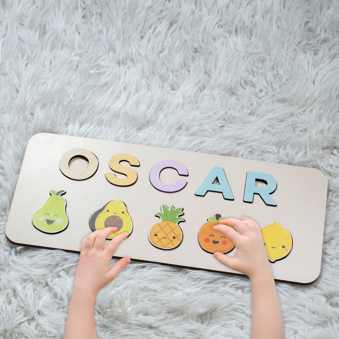 Personalized Puzzle, Baby Name Puzzle, Kids Wooden Puzzle, Baby Custom ...
