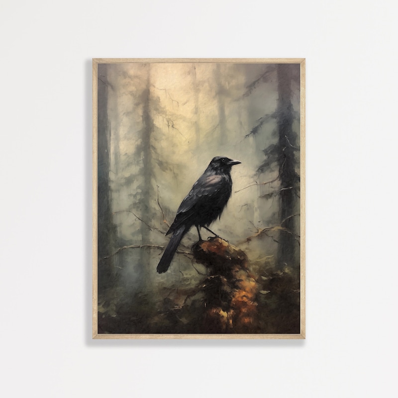 Crow Wall Art - Etsy