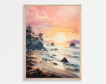 Retro Cocktail Print Pink Aesthetic Wall Art Vintage - Etsy