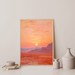 Desert Sunset Painting - Retro Western Minimal Wall Decor - Etsy
