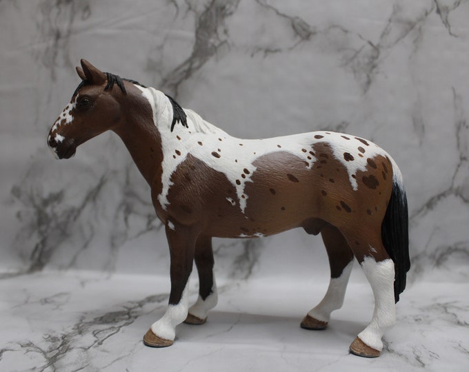 Custom Schleich Hanoverian Stallion Bay Blanket Appaloosa - Etsy