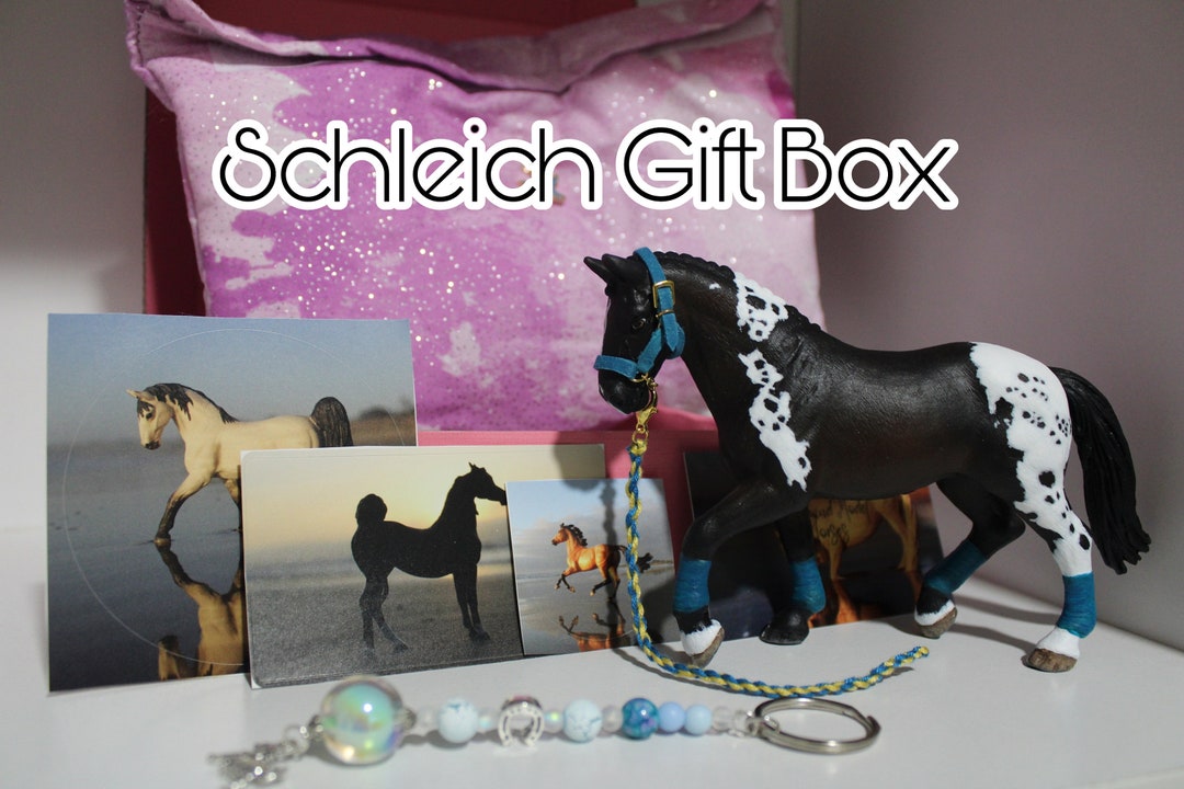 Gift Box Custom Schleich Hanoverian Mare Dark Bay Tobiano - Etsy