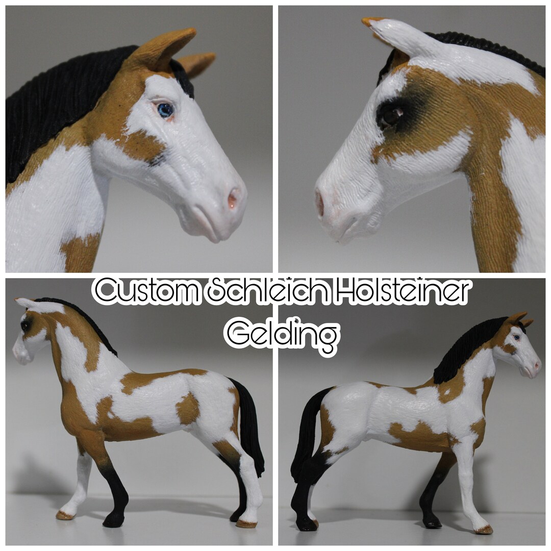 Schleich Holsteiner Gelding Buckskin Pinto - Etsy