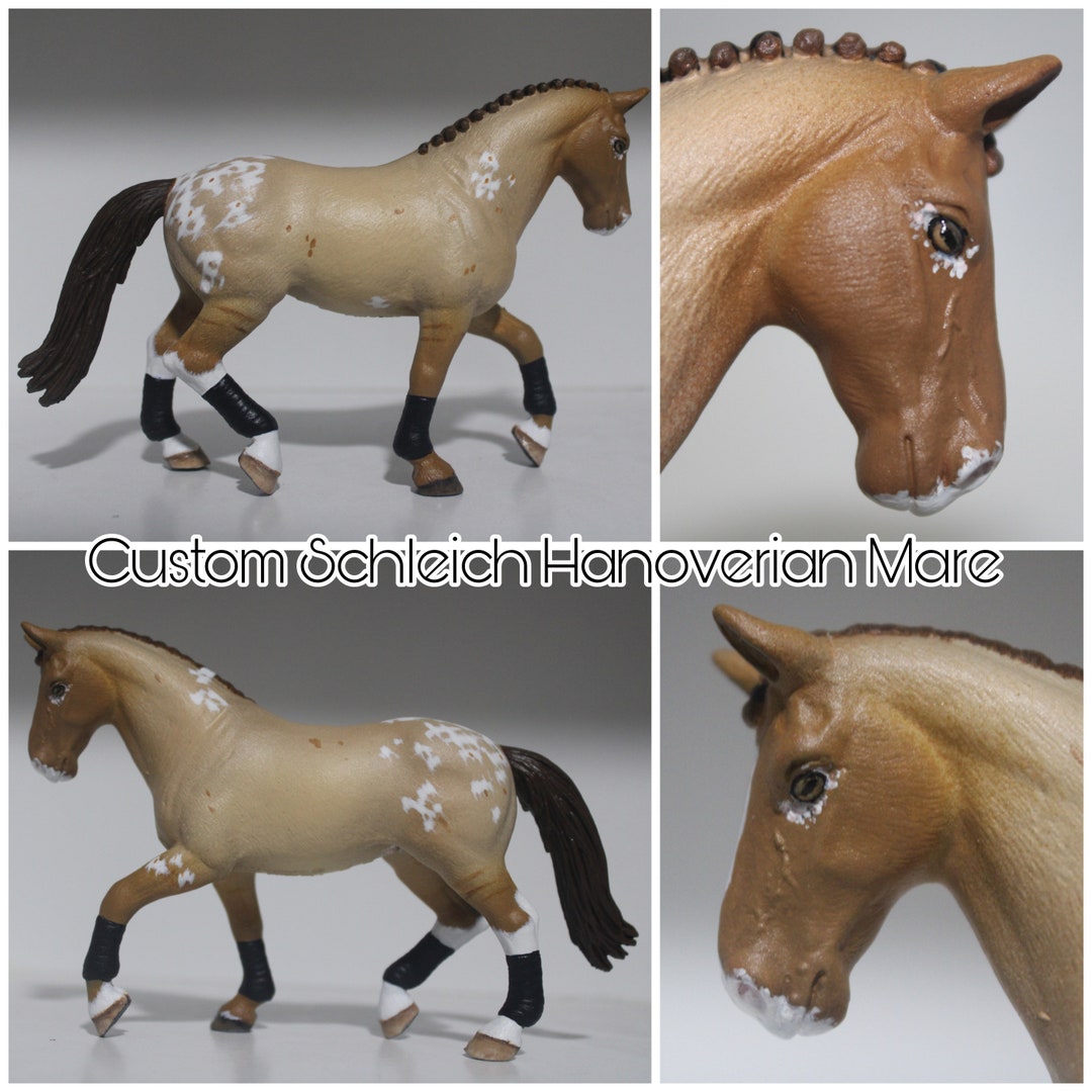 Custom Schleich Hanoverian Mare Red Dun Blanket Appaloosa - Etsy Australia