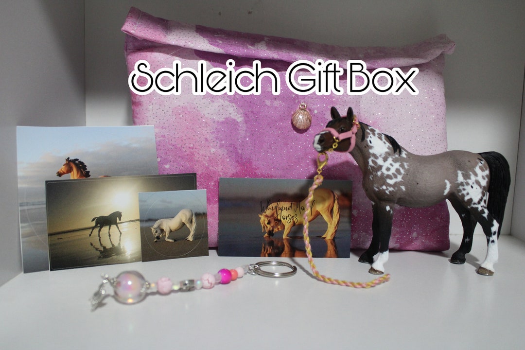 Gift Box Custom Schleich Arabian Mare Bay Roan Appaloosa - Etsy