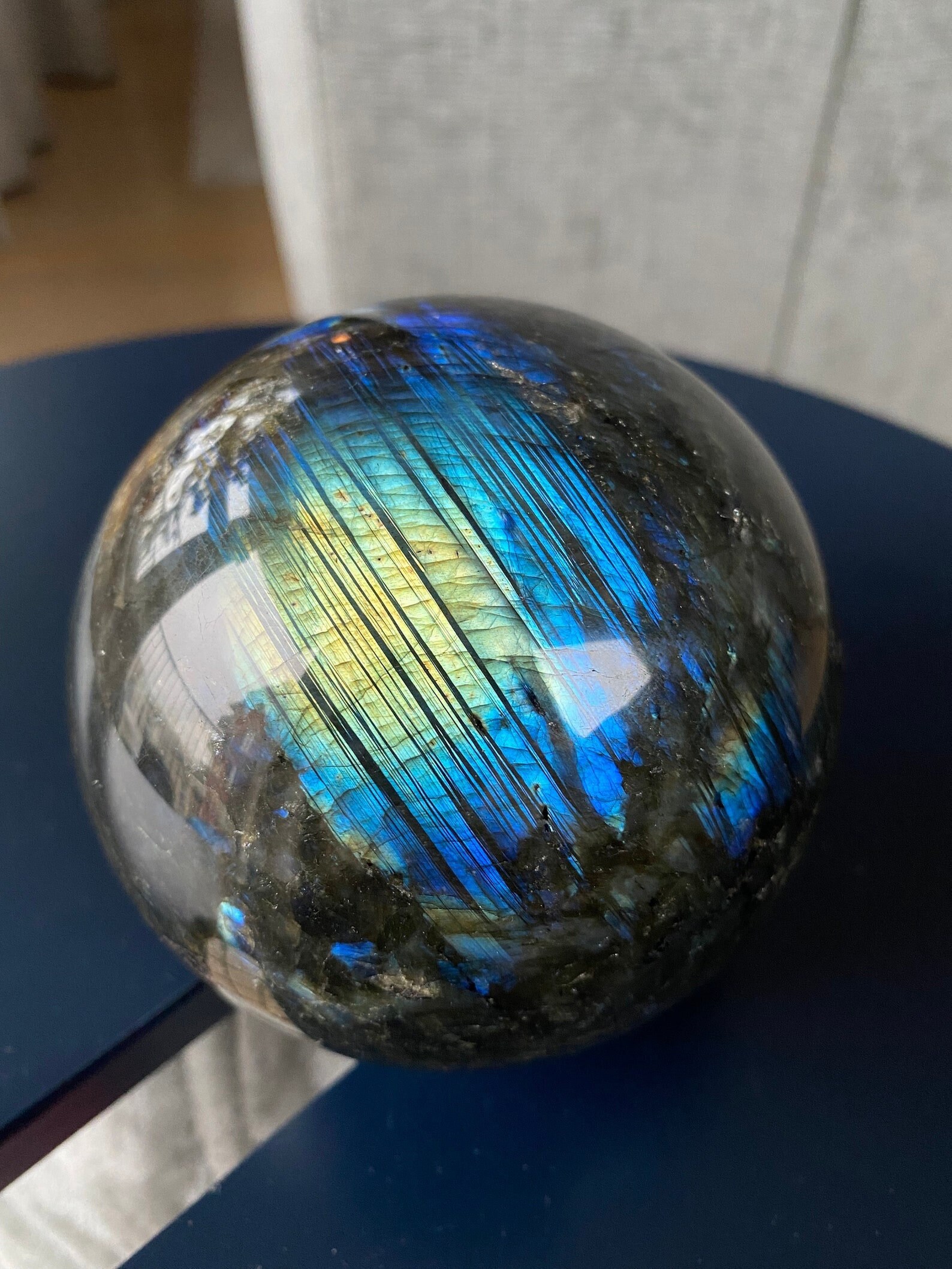 Natural Labradorite Sphere Labradorite Ball Crystal Sphere | Etsy