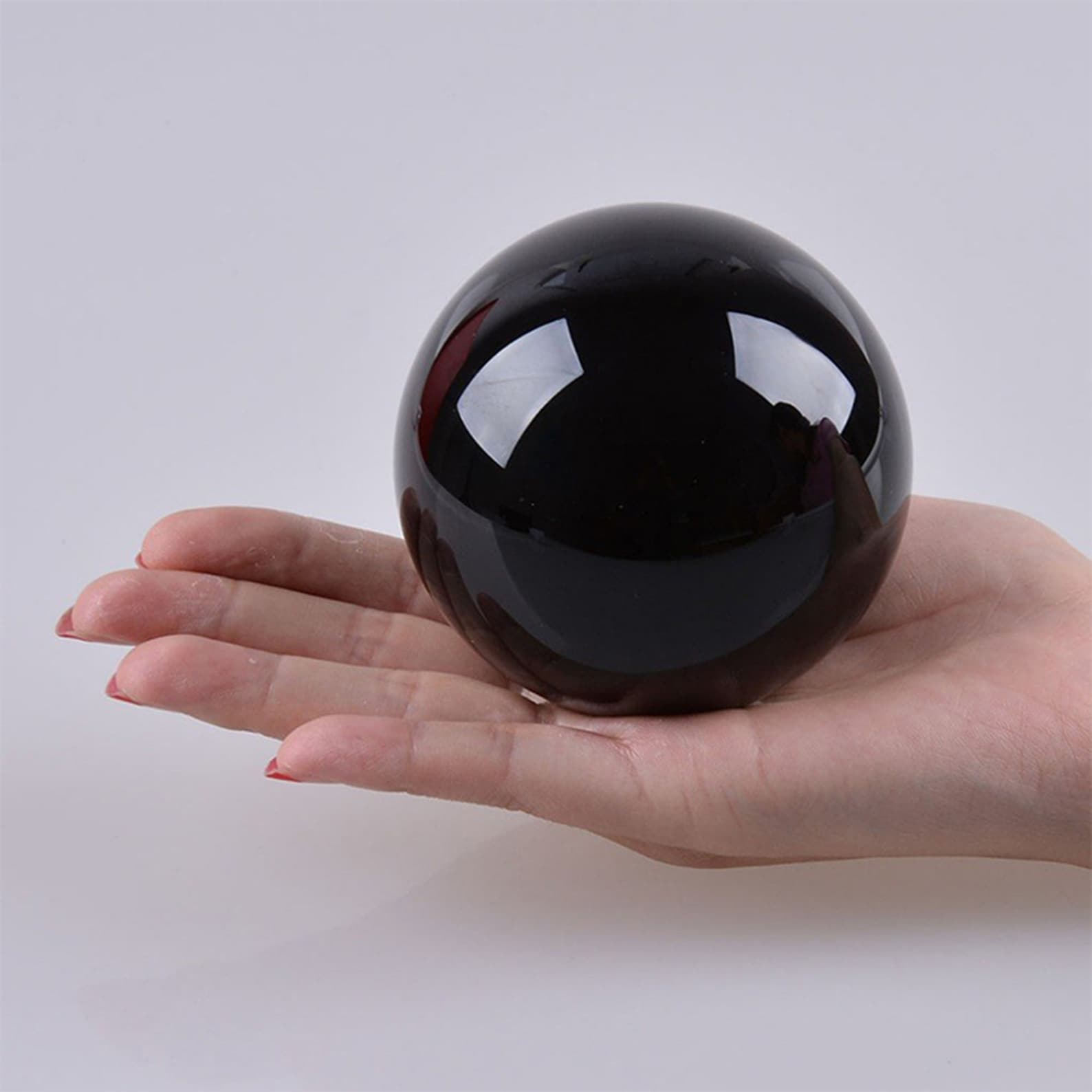 Natural Obsidian Sphere Obsidian Ball Crystal Sphere 100mm | Etsy