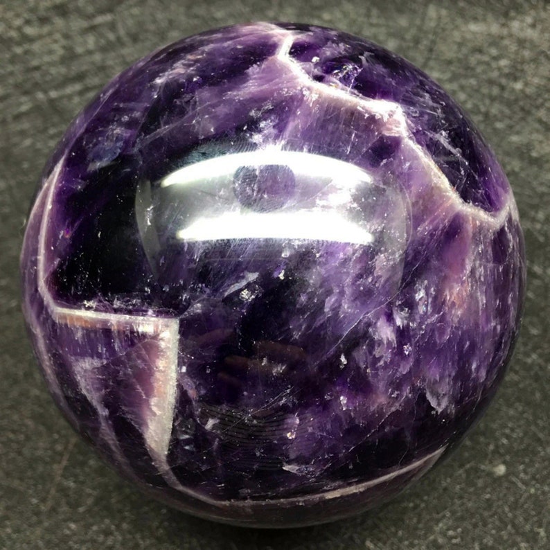 Natural Amethyst Sphere Amethyst Ball Crystal Sphere 100mm - Etsy