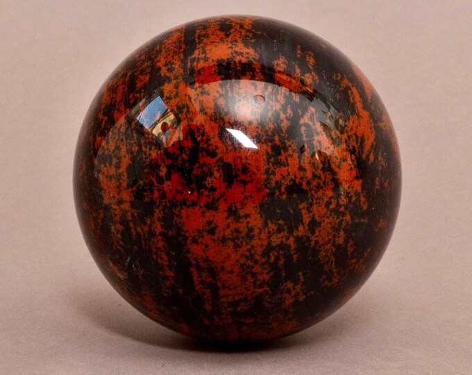 Natural Red Mahogany Obsidian Sphere Obsidian Ball Crystal Sphere 100mm ...